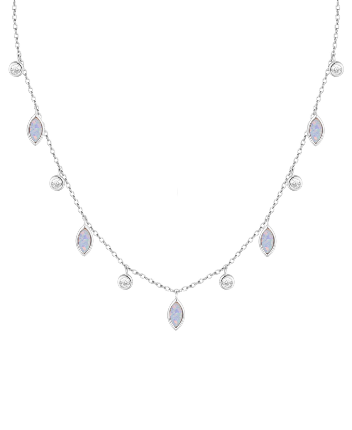 Click here for Kamaria Drops of Spring Necklace with Lab-Grown Op... prices