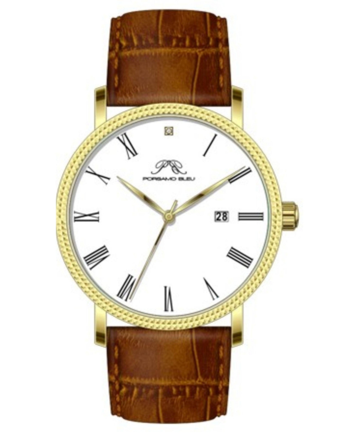 Click here for Porsamo Bleu Mens Veritas 1 Genuine Leather Band W... prices