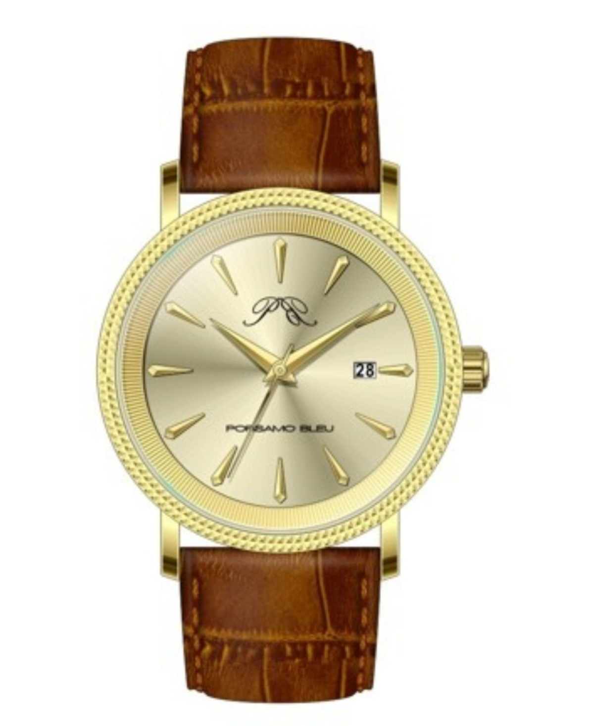 Click here for Porsamo Bleu Mens Veritas 1 Genuine Leather Band W... prices