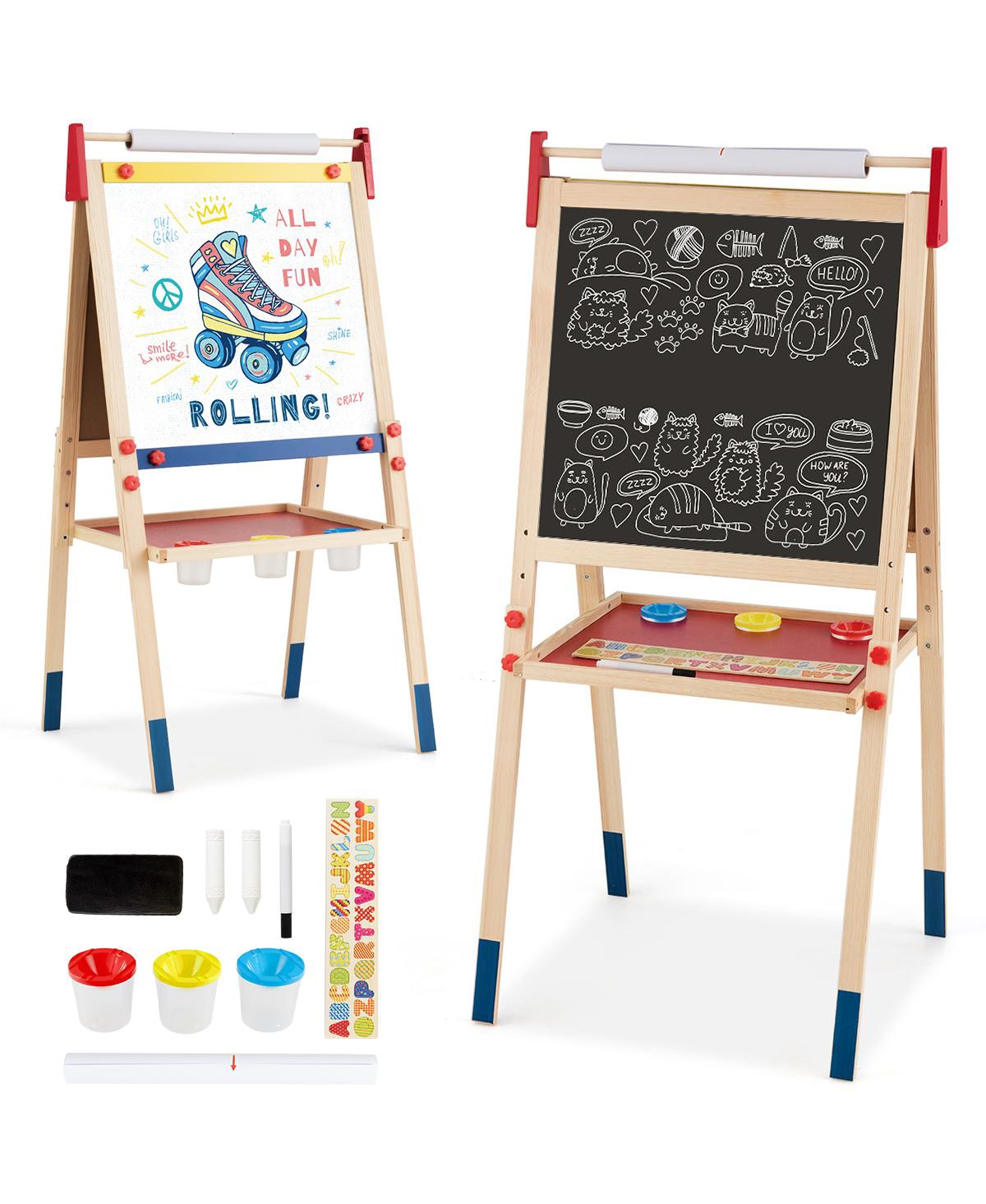 Click here for All-in-One Wooden Kids Art Easel Height Adjustable... prices