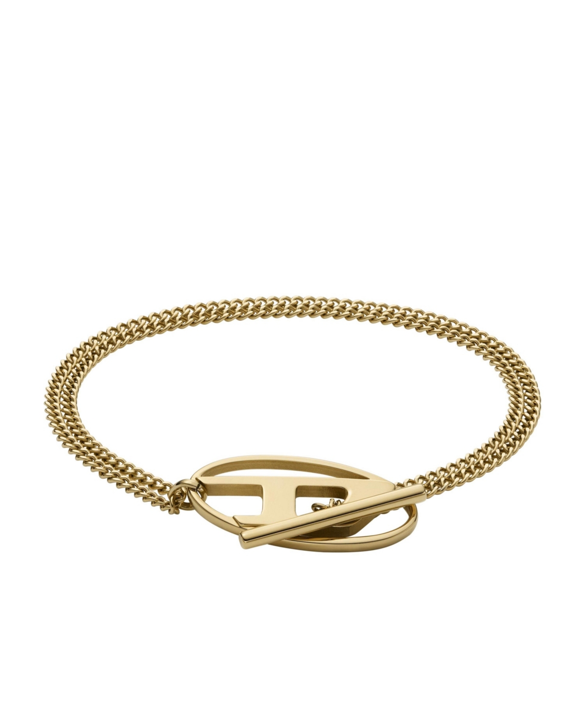 Click here for Diesel Unisex Diesel Gold-Tone Stainless Steel Cha... prices