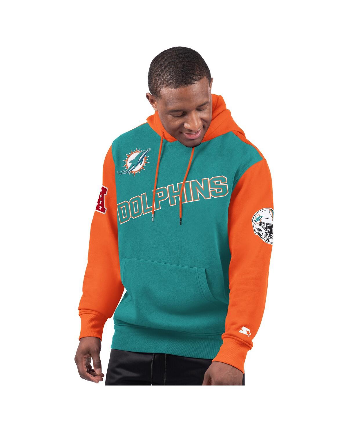 Click here for Starter Mens Aqua Miami Dolphins Extreme Pullover... prices