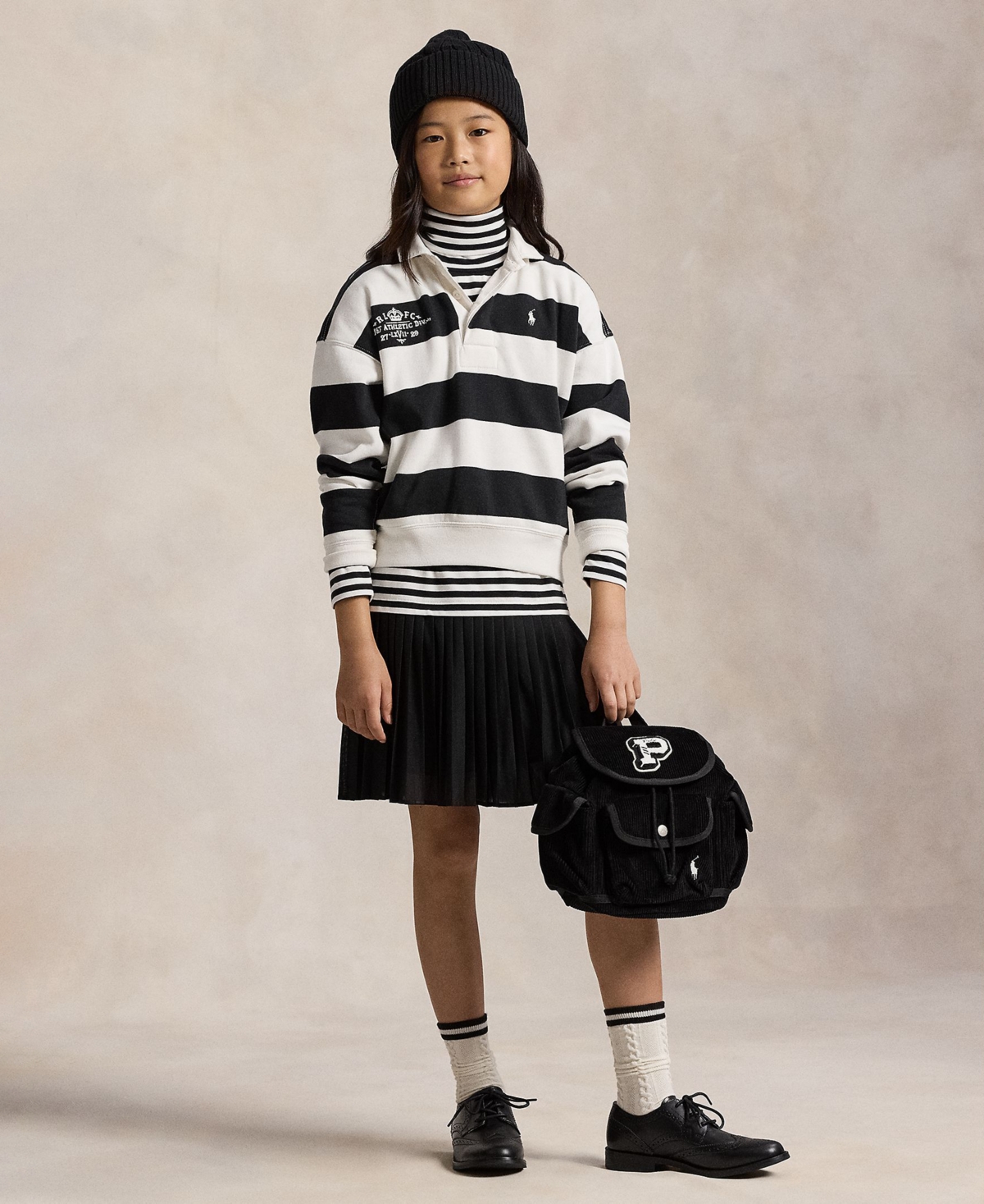 Click here for Polo Ralph Lauren Girls 7-16 Embroidered Rugby Swe... prices