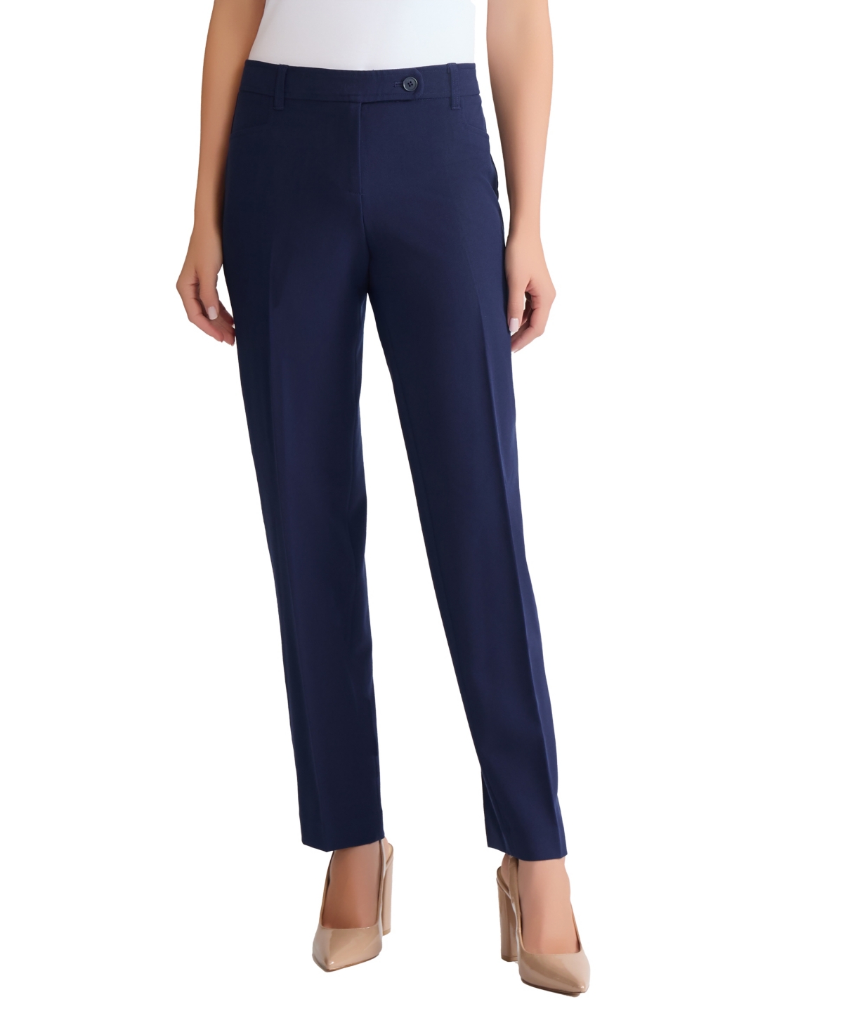 Click here for Jones New York Womens Bi-Stretch Woven Straight Le... prices