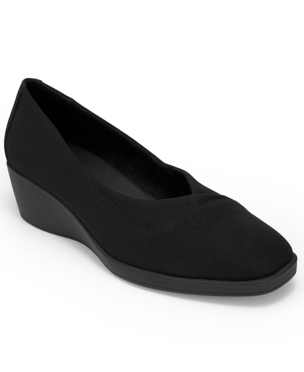 Click here for Aerosoles Womens Taka Wedge Pump - Black prices