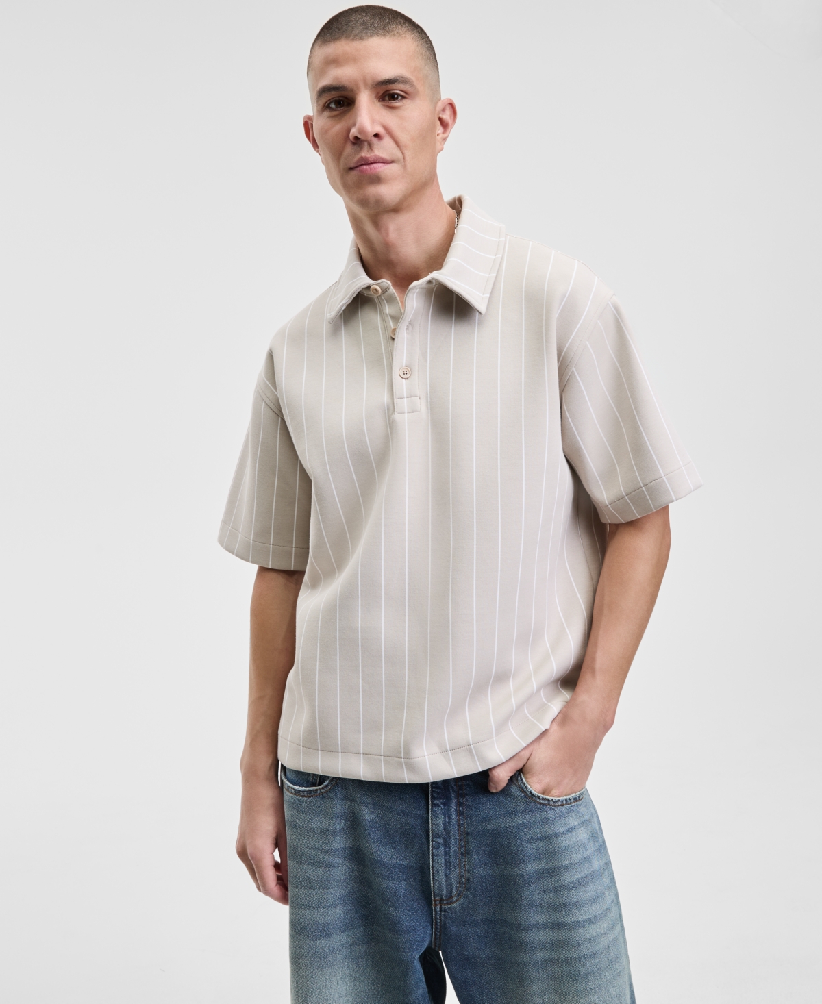 Click here for Mode of One Mens Sporty Relaxed Fit Short Sleeve S... prices