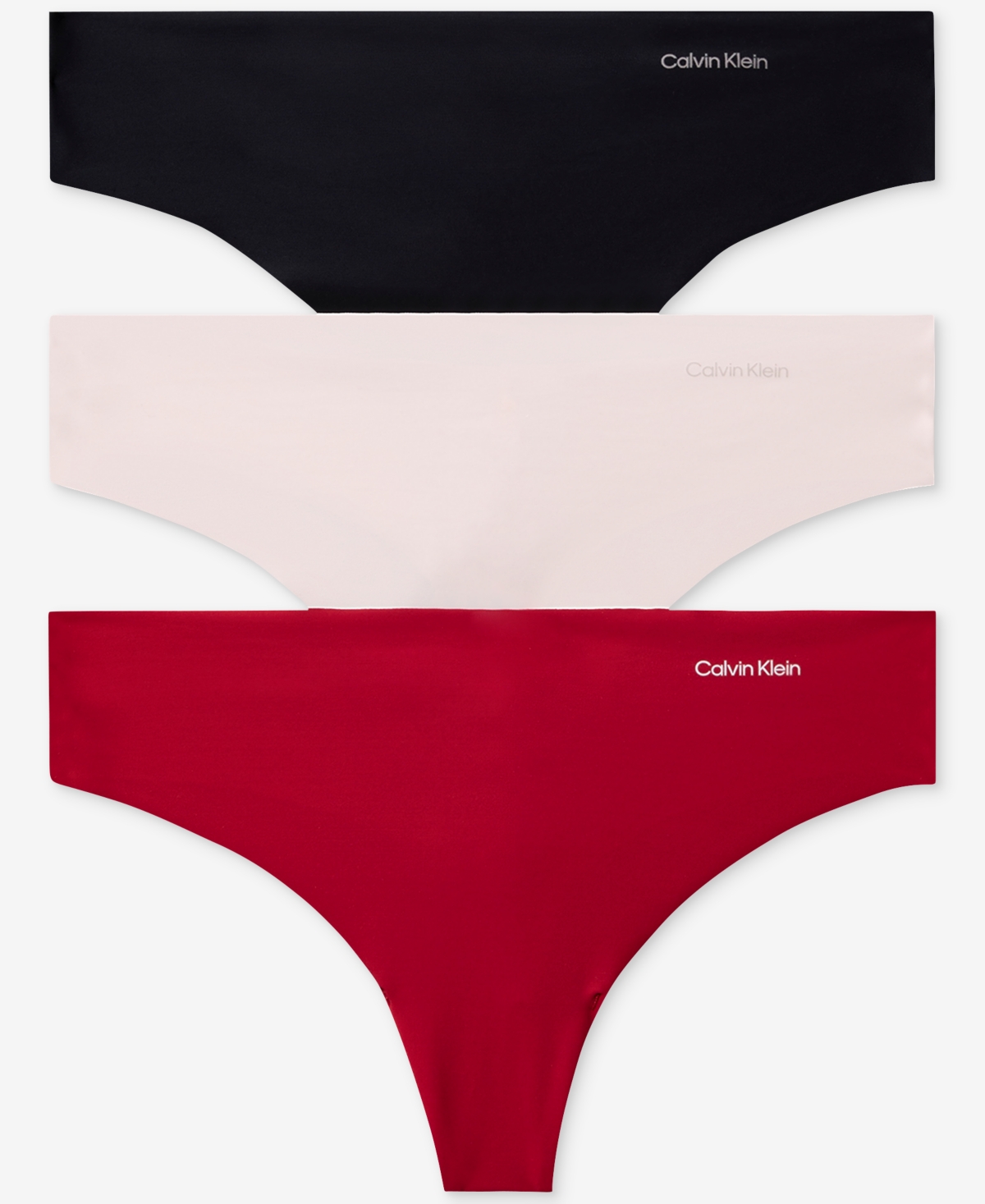 Click here for Calvin Klein Womens Invisibles 3-Pack Thong Underw... prices