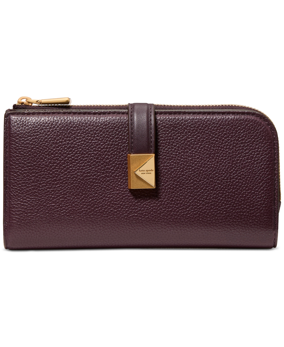 Click here for kate spade new york Deco Pebbled Leather Zip Slim... prices