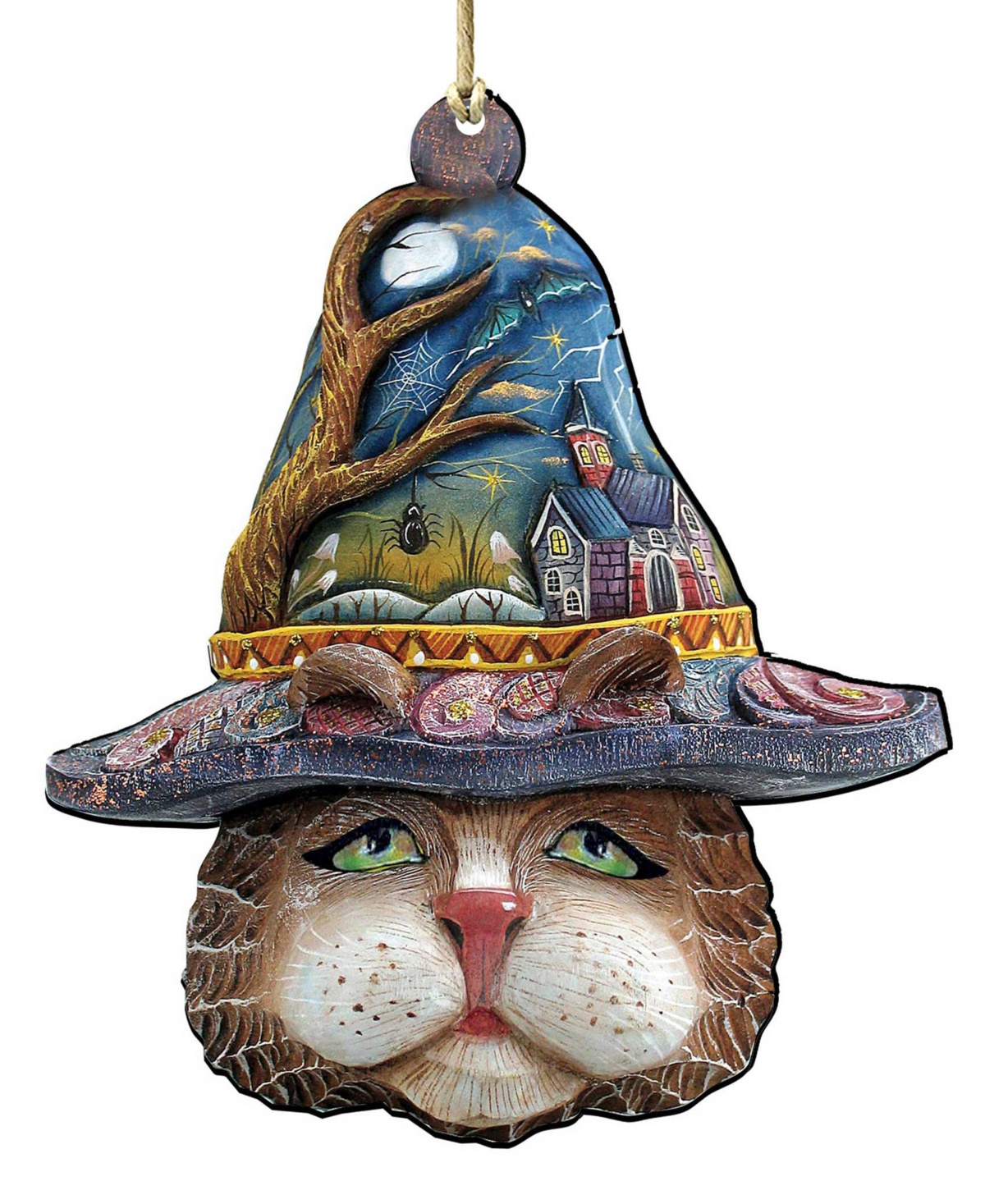 Click here for Designocracy Eve Cat Holiday Wood Christmas Orname... prices