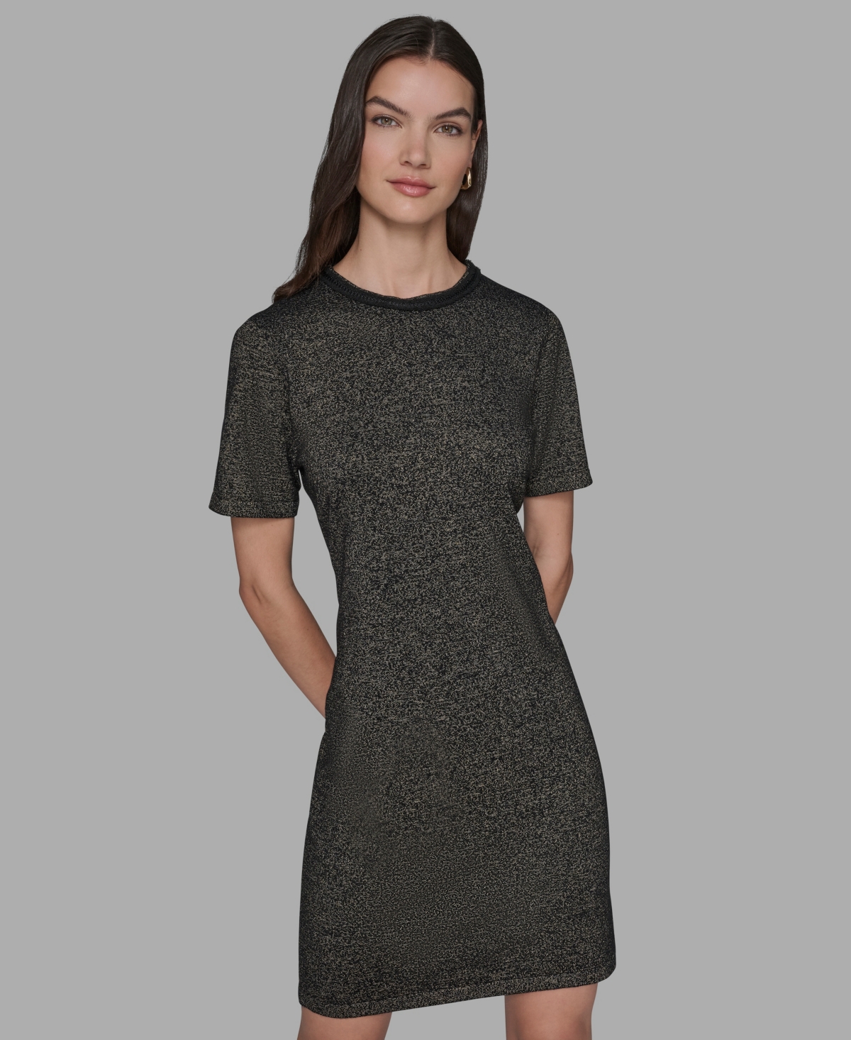 Click here for Karl Lagerfeld Paris Womens Embellished Crew Neck... prices