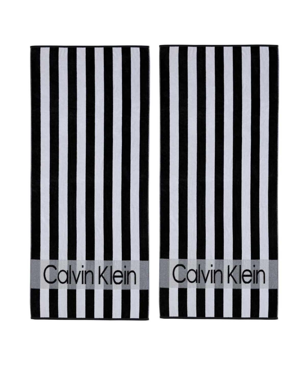 Click here for Calvin Klein Beach Stripe Logo Cotton 2-Pc. Beach... prices
