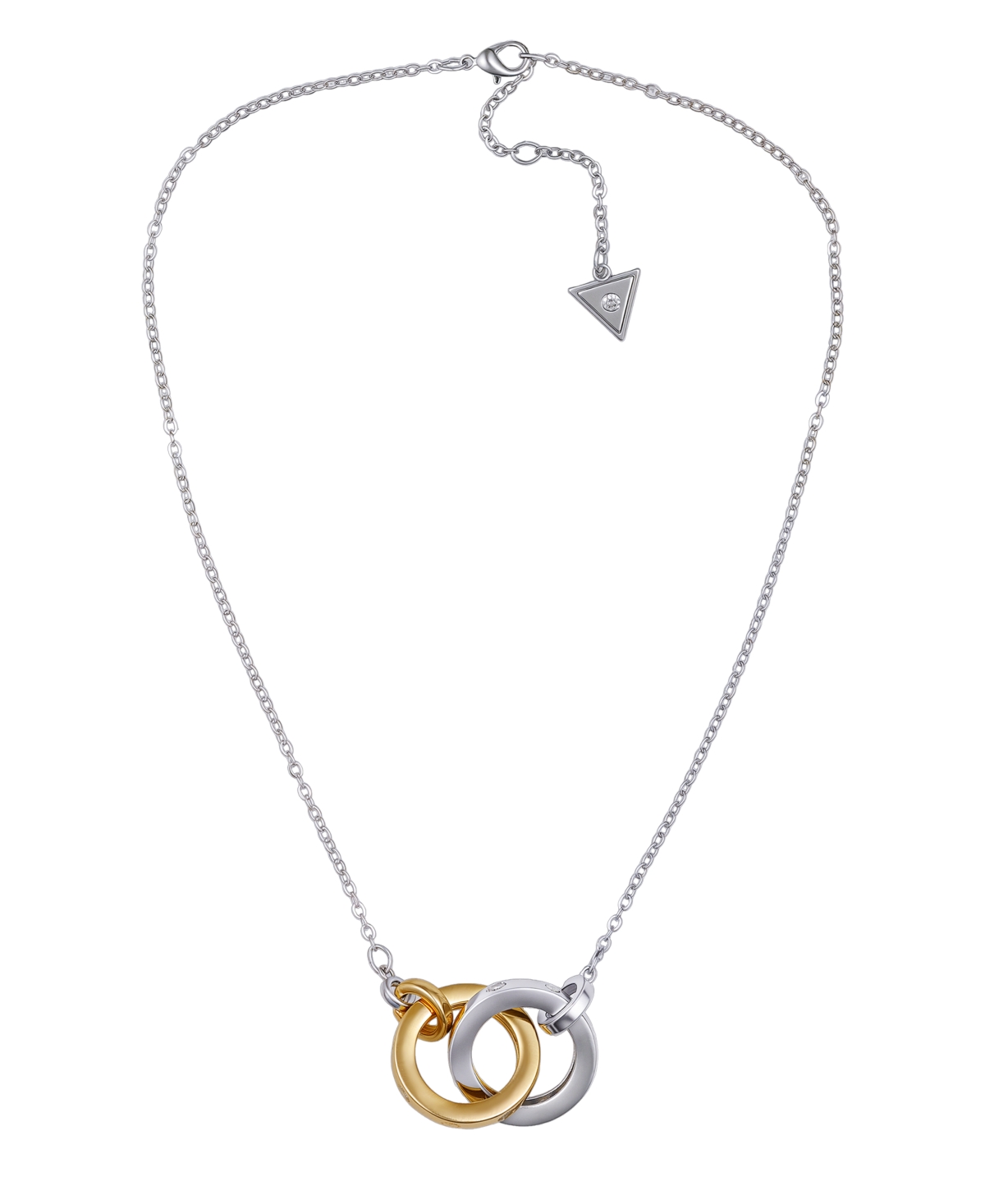 Click here for Guess Two-Tone Interlocking Ring Necklace - Gold prices