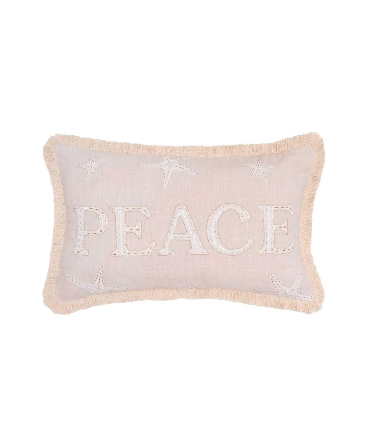 Click here for Gold Coast Peace Throw Pillow  14" x 22"... prices