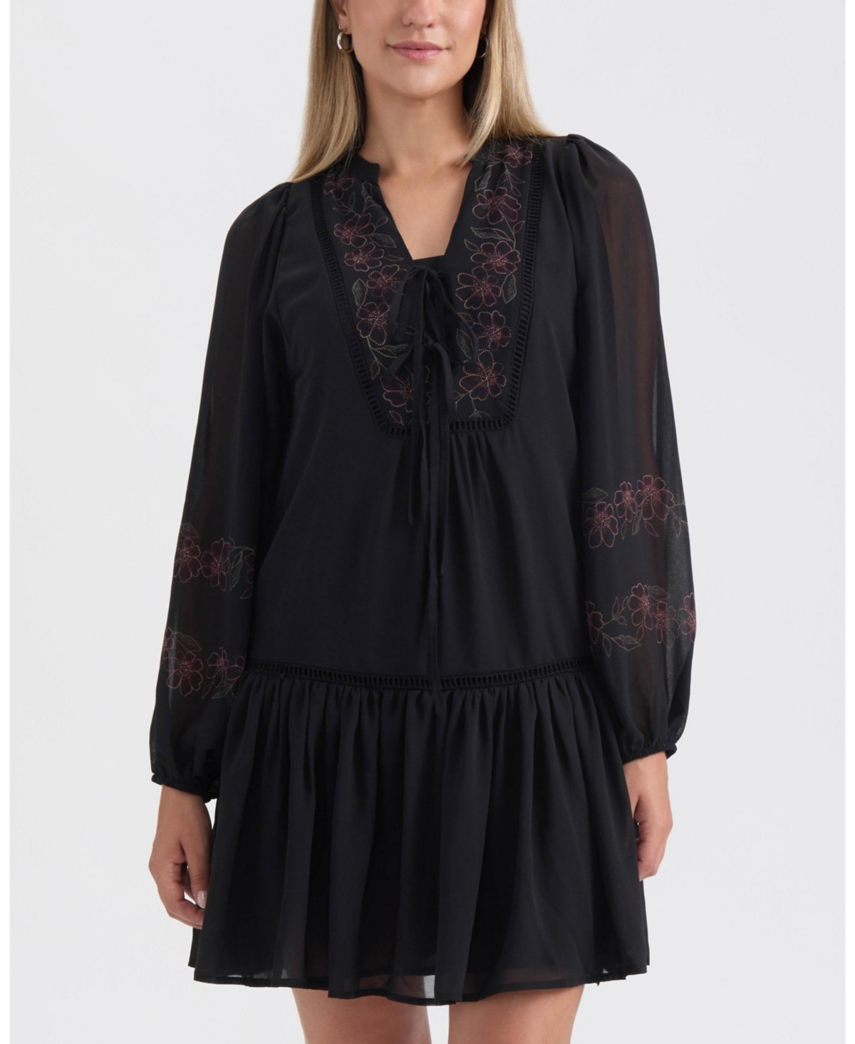 Click here for Ellen Tracy Womens Boho Dress with Floral Design -... prices