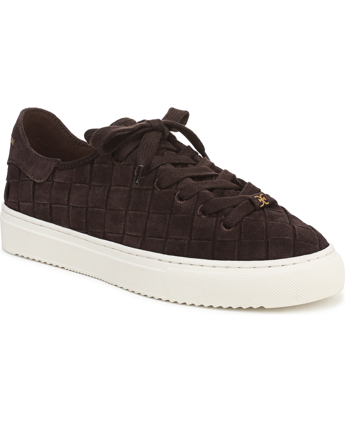 Click here for Sam Edelman Womens Poppy Lace-Up Sneakers - Cafe N... prices