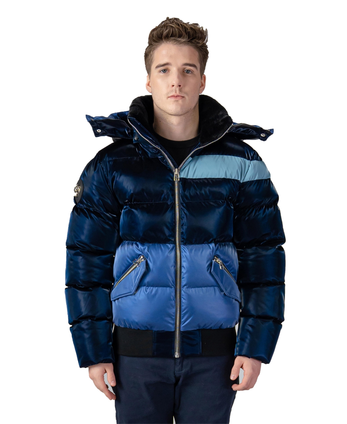 Click here for Woodpecker Mens Woody Bomber Quilted Coat - Blue s... prices