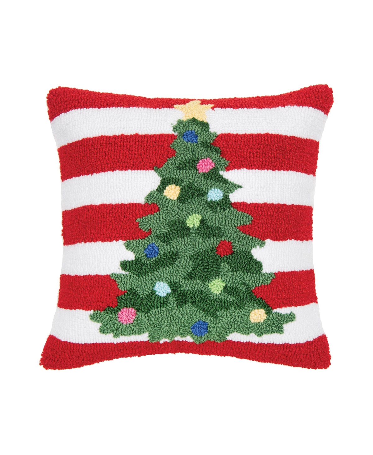 Click here for Christmas Tree & Candy Cane Striped Hooked Accent... prices