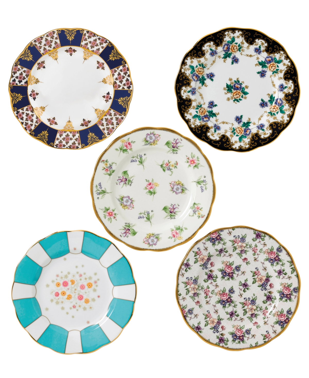 Click here for Royal Albert 100 Years 1900-1940 5-Piece Plate Set... prices