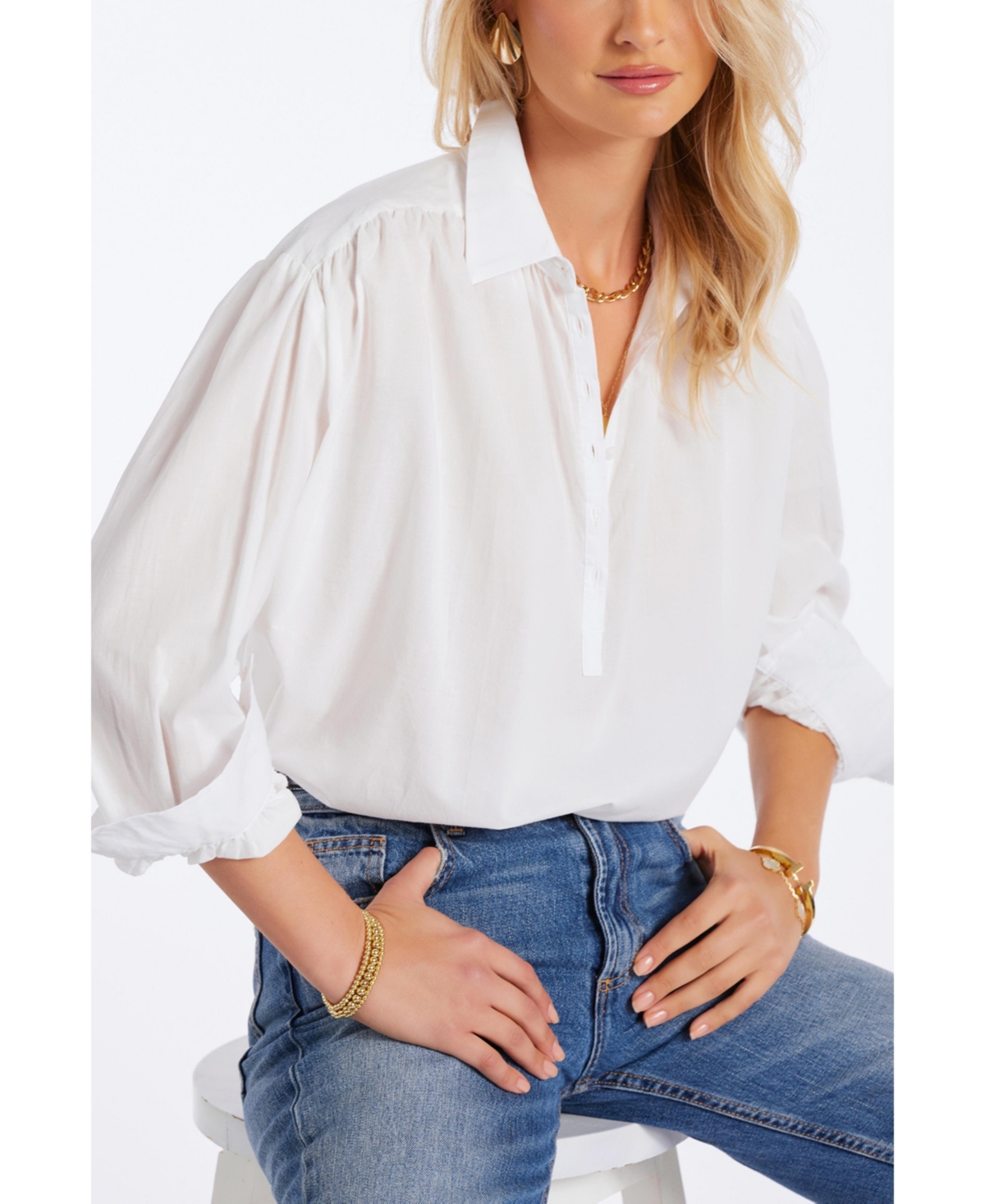 Click here for Bishop + Young Womens Bishop + Young Boho Voile Bl... prices