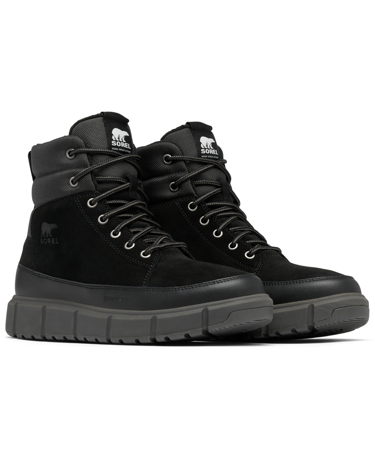 Click here for Sorel Mens Round Toe Boots - Black prices