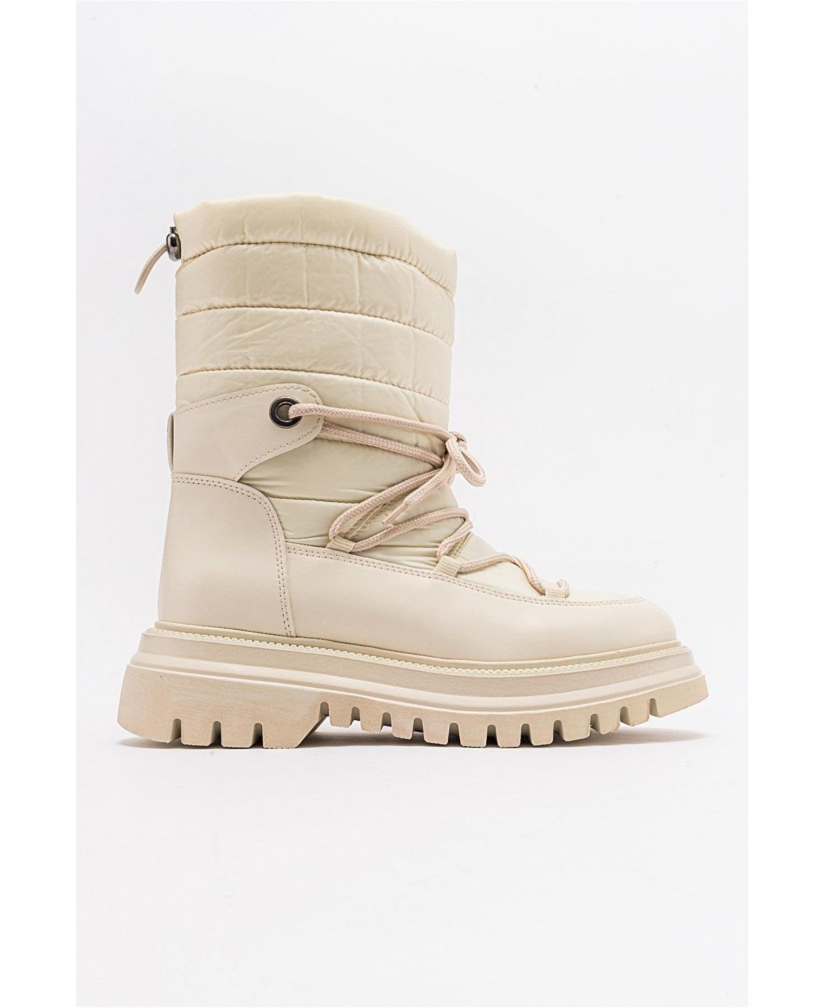 Click here for Prologue Shoes Weld Snow Boot (Women) - Beige faux... prices