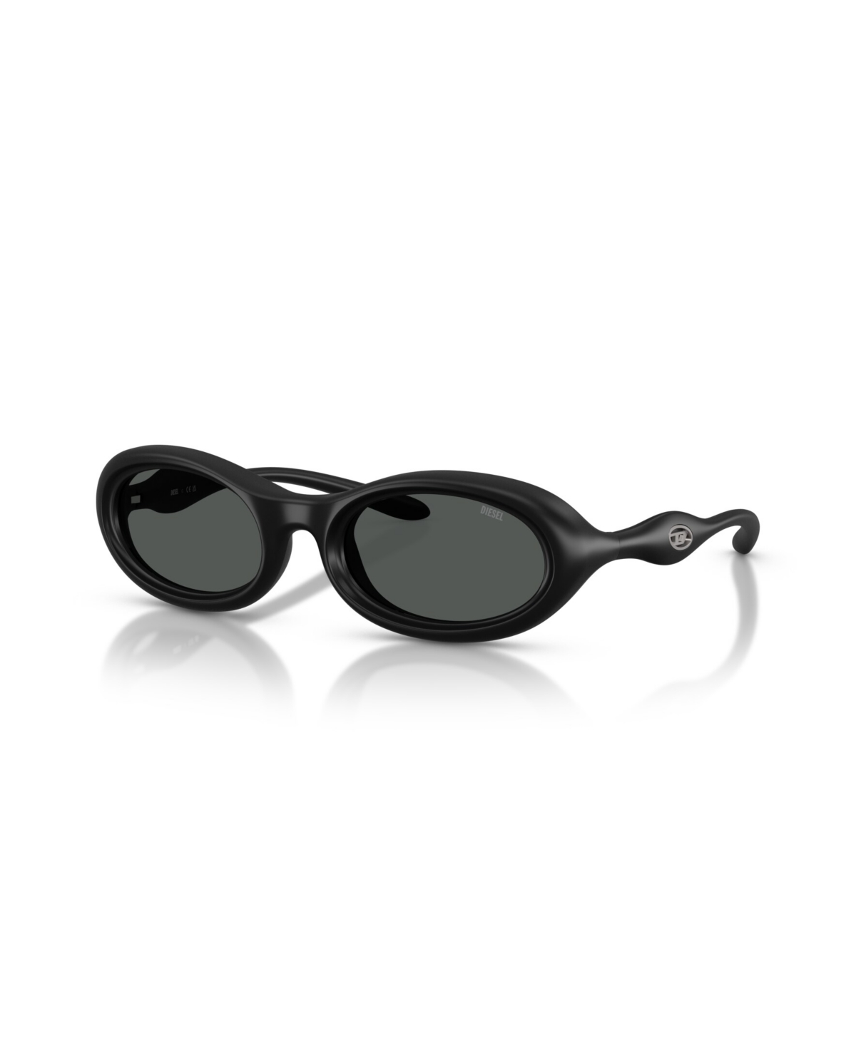 Click here for Diesel Unisex Oval Sunglasses  DL3011U - Matte Bla... prices