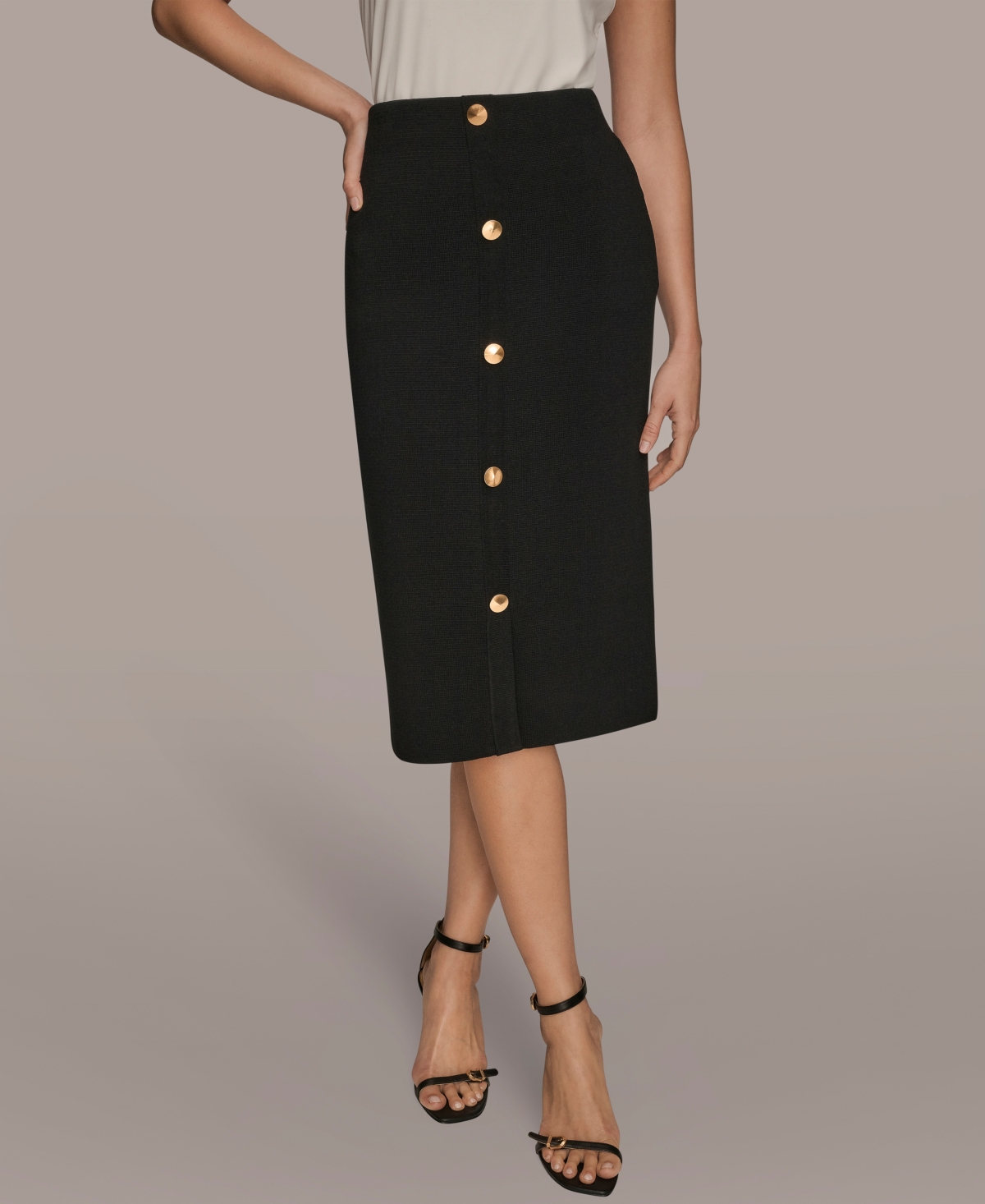 Click here for Donna Karan New York Womens Straight Knit Pull-On... prices