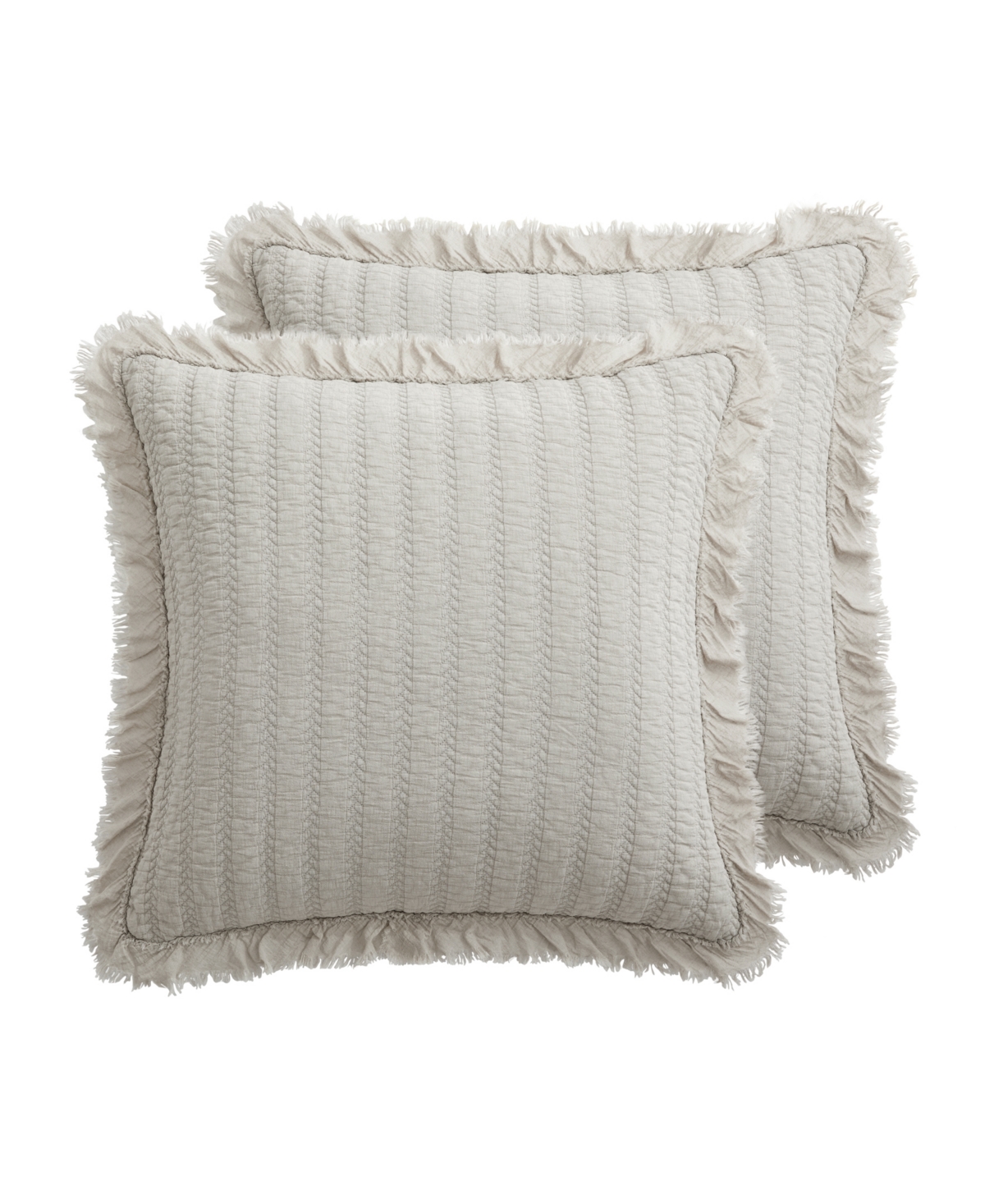 Click here for Levtex Wilhemina 2-Pc. Sham Set  European - Natura... prices