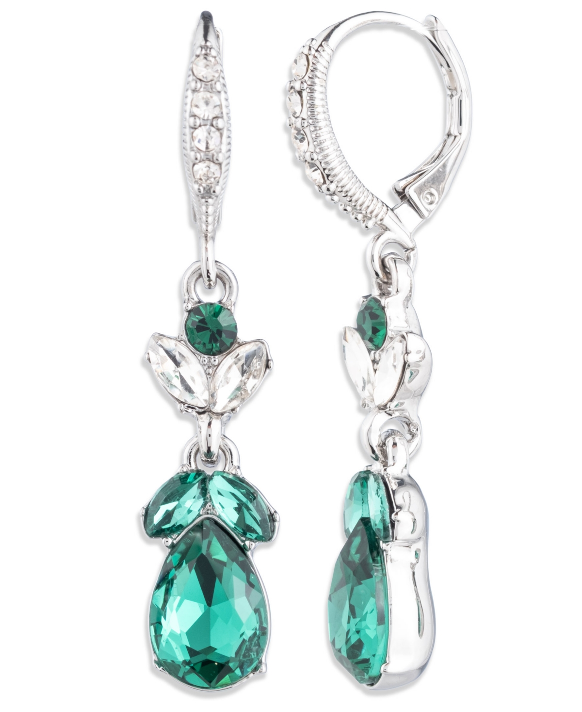 Click here for Givenchy Glass Stone Silver-Tone Drama Double Drop... prices