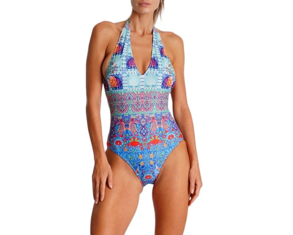 Click here for La Moda Clothing Womens Wrap One Piece Swimsuit- R... prices