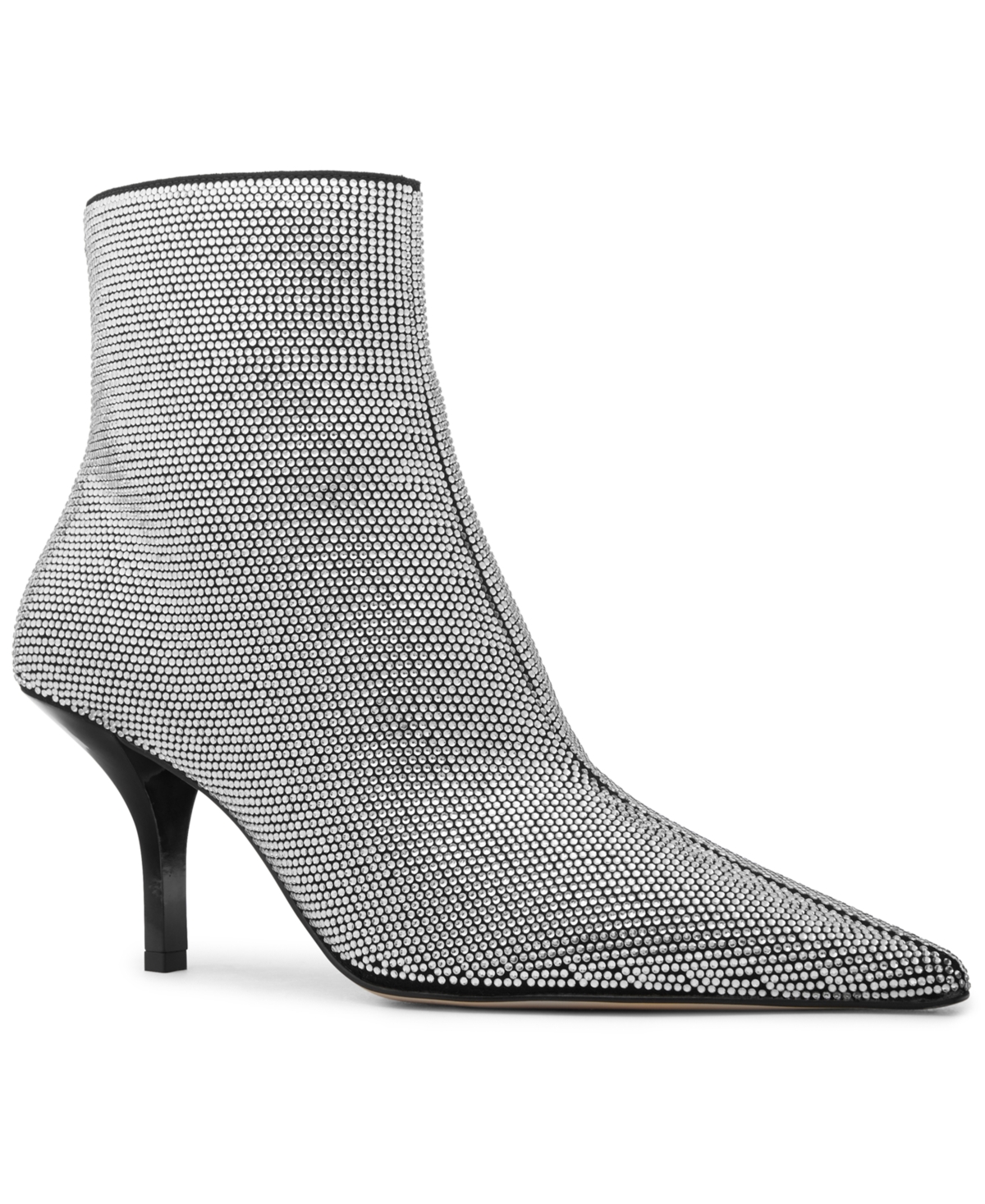 Michael Michael Kors Womens Selina Side Zip Booties - Black/Crystals