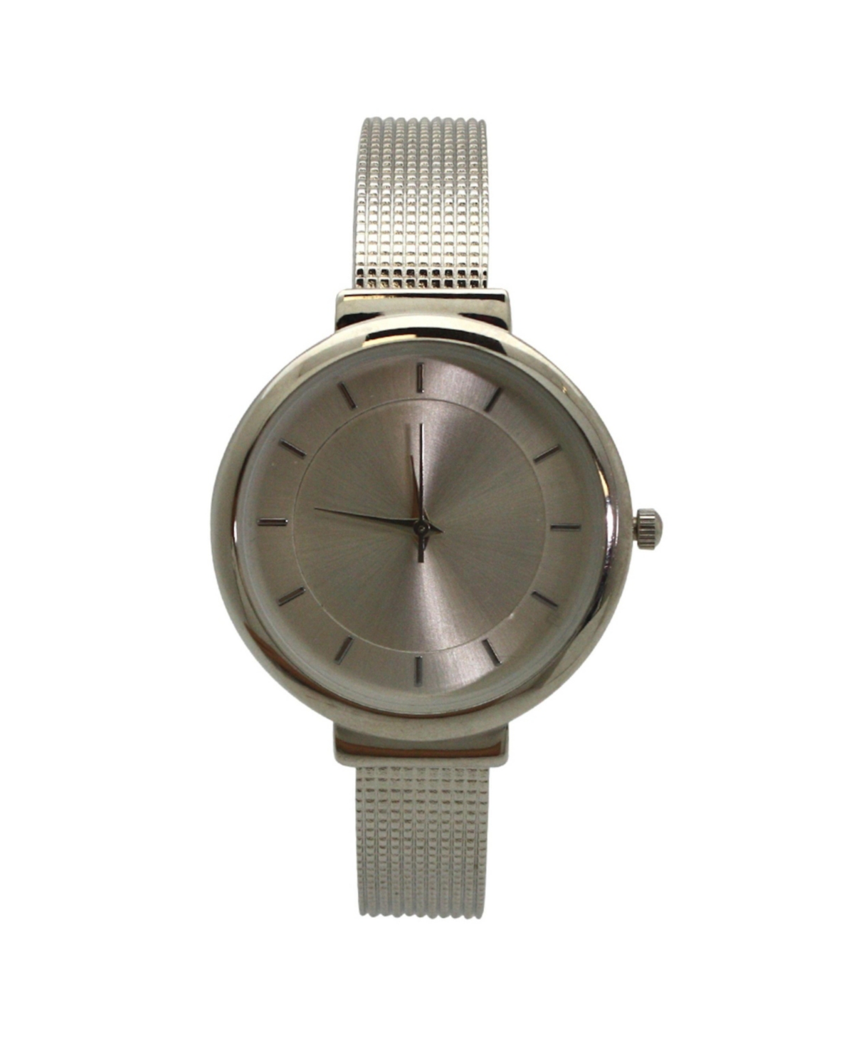 Click here for Silver Shiny Face Textured Bangle Watch - Silver prices