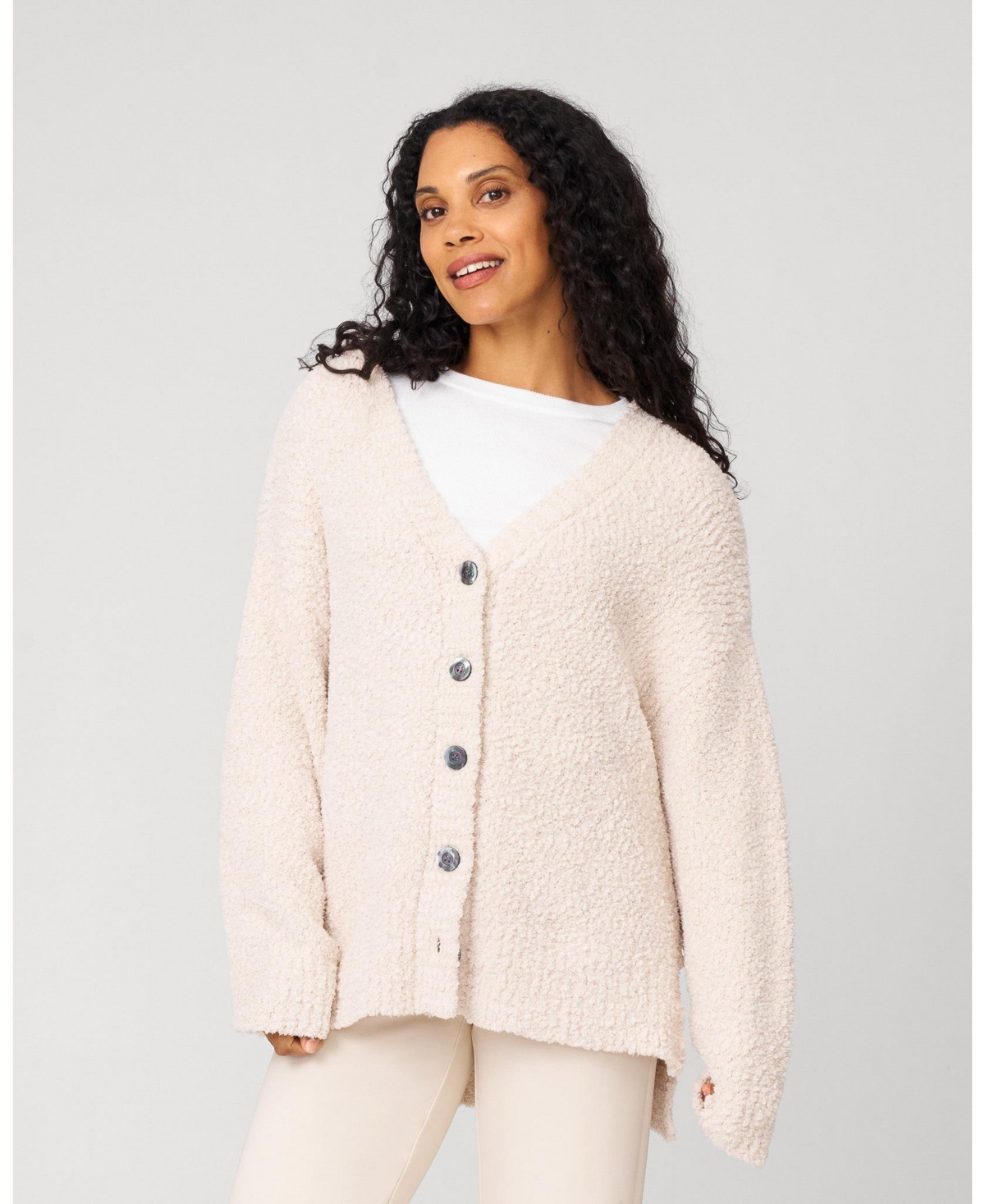 Click here for Cable & Gauge Womens Cozy Luxe Lounge Hooded Cardi... prices