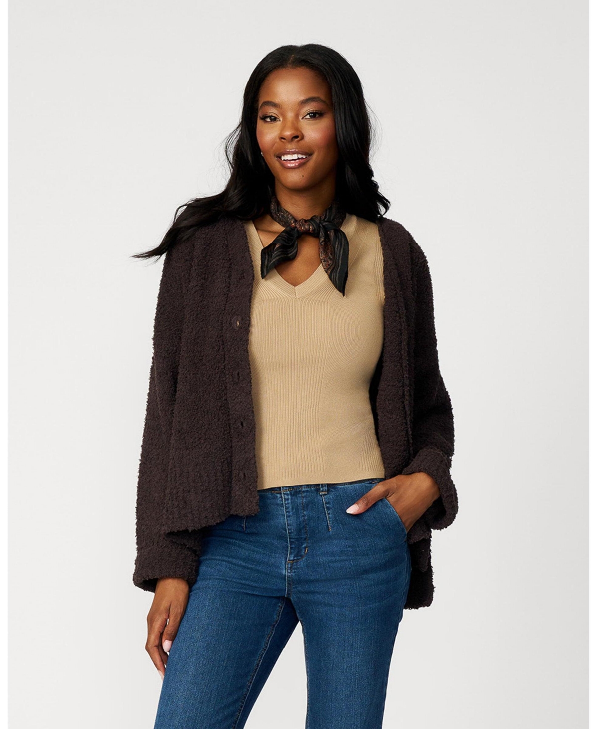 Click here for Cable & Gauge Womens Cozy Luxe Lounge Hooded Cardi... prices