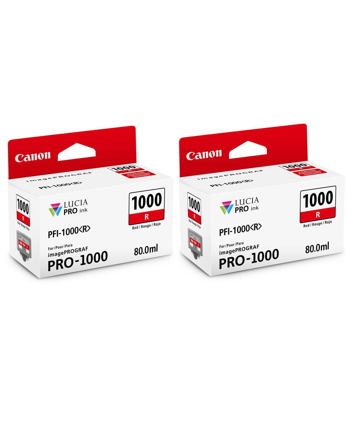 Click here for Canon 2 Pack Pfi-1000R Red Lucia Pro ink for image... prices