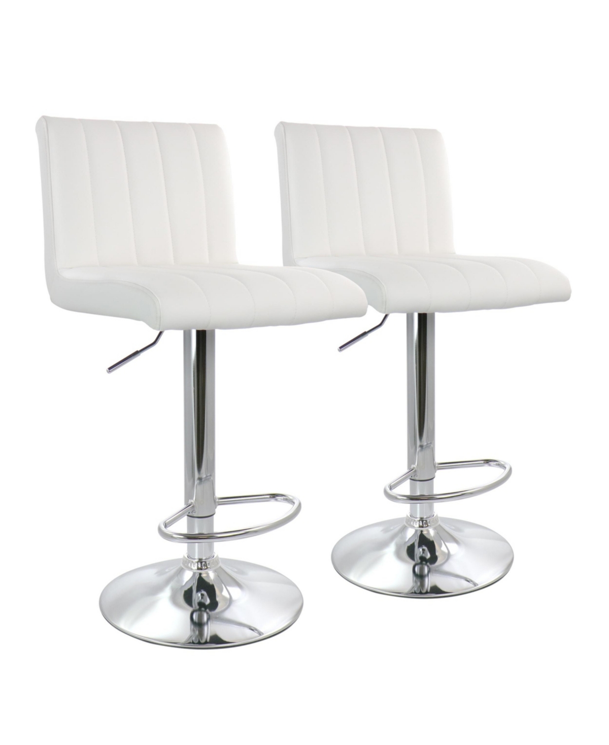 Click here for Elama 2 Piece Tufted Faux Leather Adjustable Bar S... prices