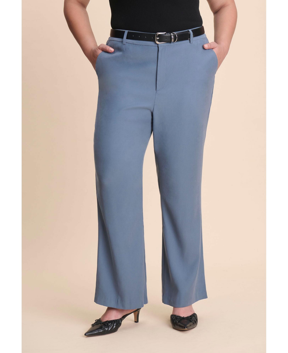 Click here for Eloquii Womens Bootcut Trouser - Slate teal prices
