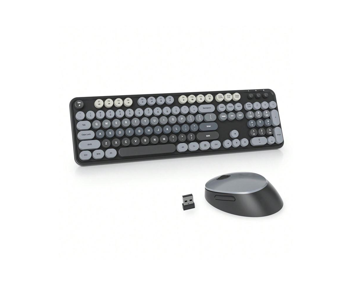 Click here for risokeys Wireless Keyboard And Mouse Set - Cute Ke... prices
