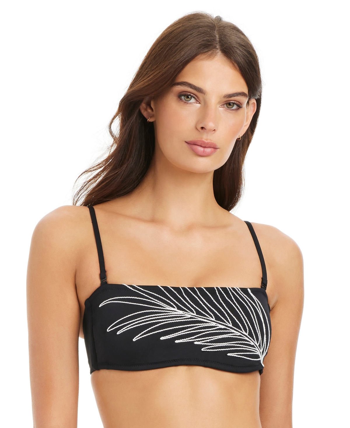 Click here for Sanctuary Midnight Breeze Embroidered Bandeau Swim... prices