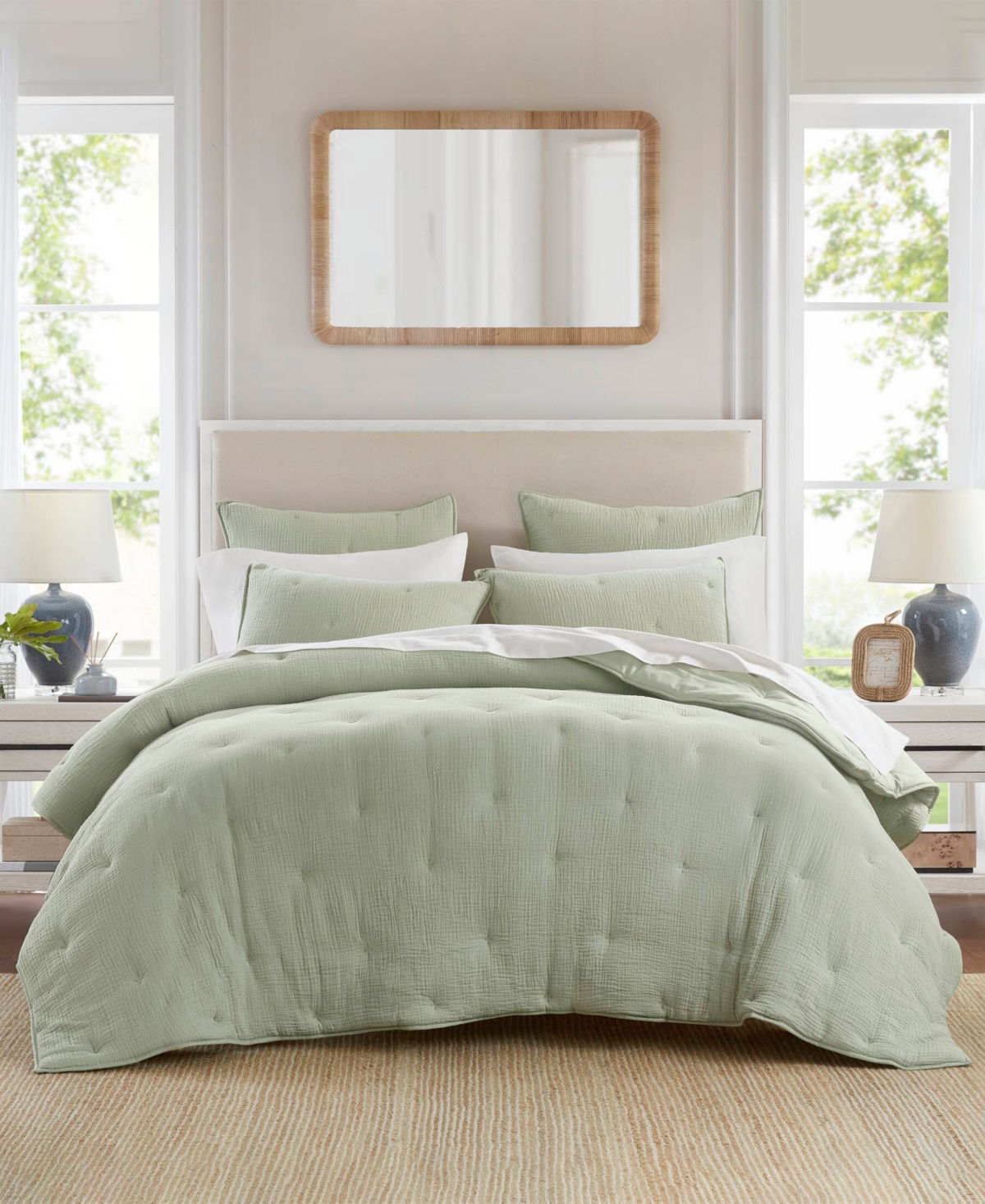 Click here for Harbor House Breeze Cotton Embroidered 3-Pc. Quilt... prices