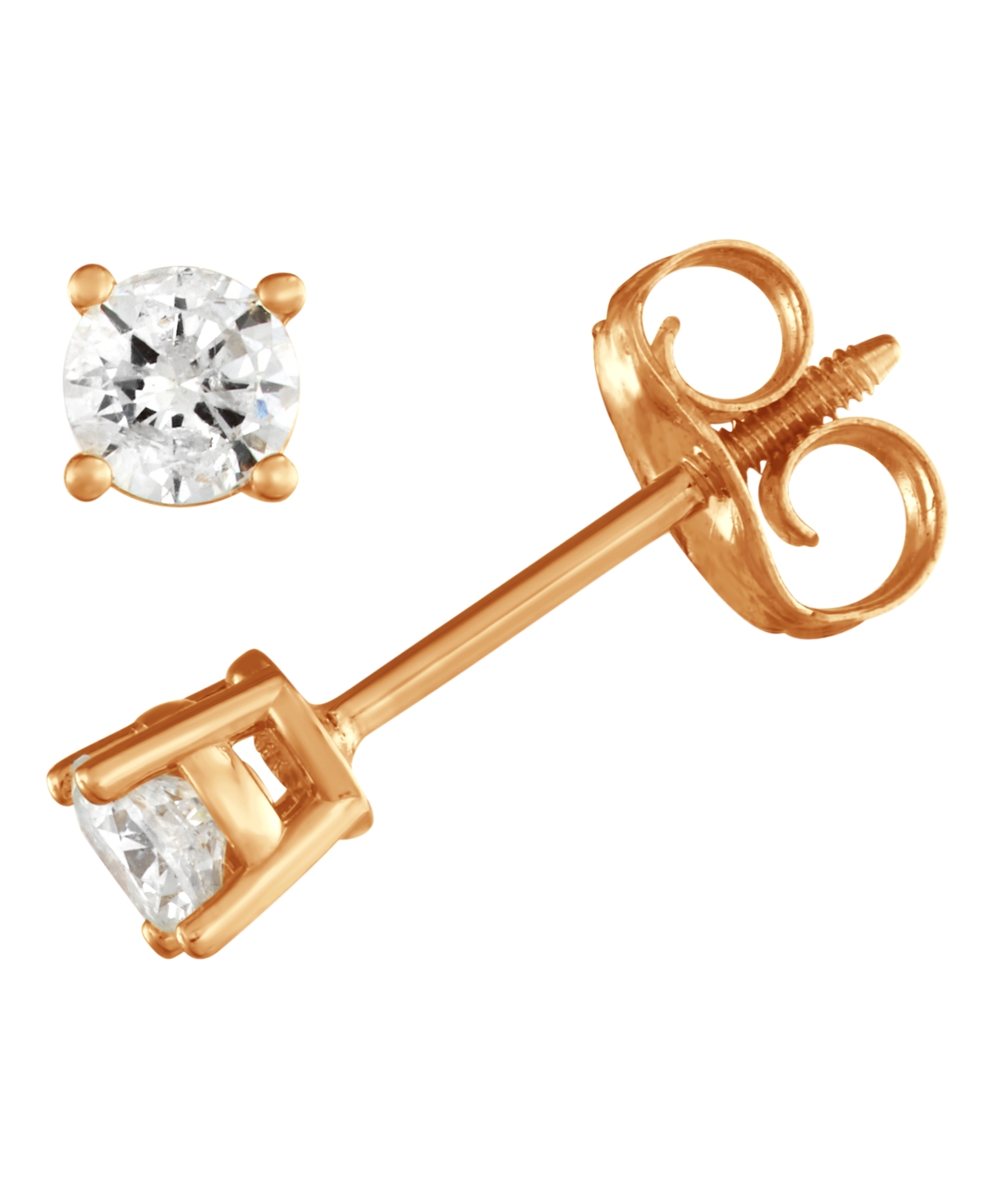Click here for Macys Diamond Stud Earrings (1/2 ct. t.w.) in 14K... prices