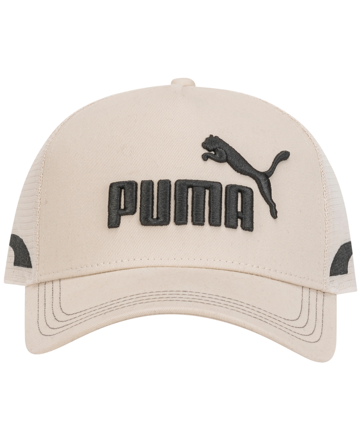 Click here for Puma Mens Embroidered Desert Trucker Cap - Natural prices