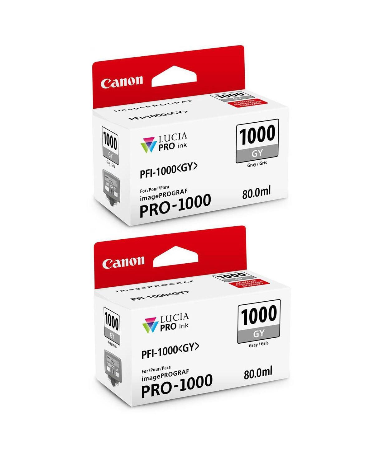 Click here for Canon 2 Pack Pfi-1000GY Gray Lucia Pro ink for ima... prices