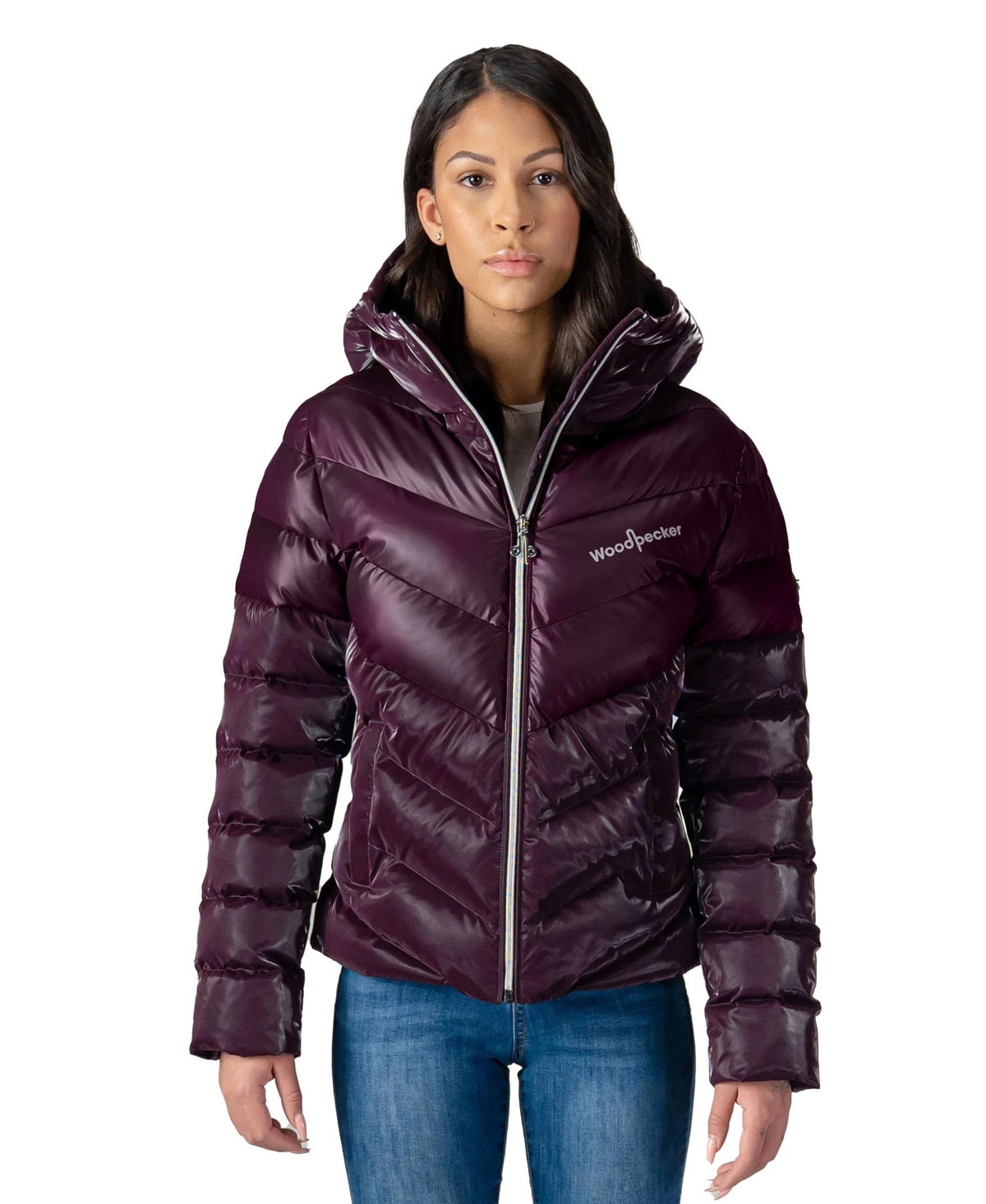 Click here for Woodpecker Womens Robin Medium Weight Coat - Plum prices