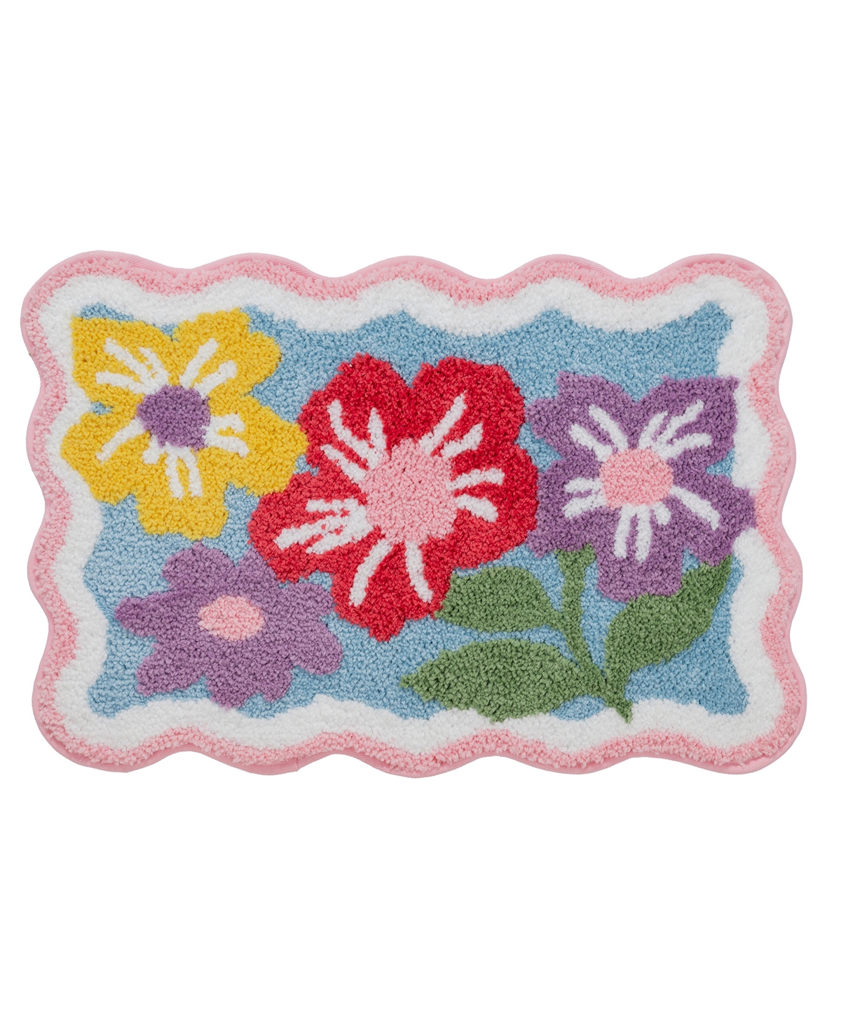 Click here for Vcny Home Floral Tufted Bath Rug  18 x 27 - Multi prices