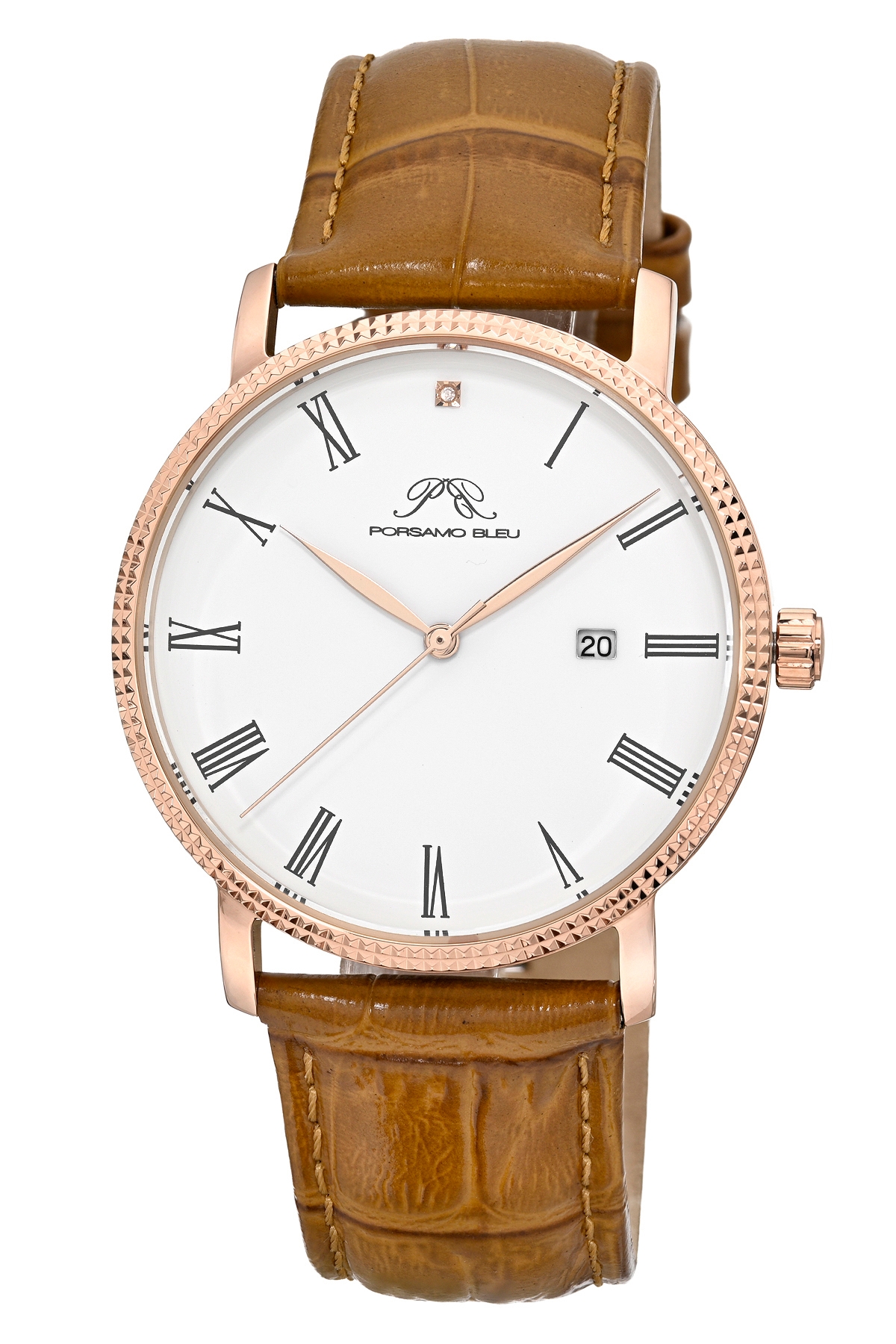 Click here for Porsamo Bleu Mens Veritas 1 Genuine Leather Band W... prices