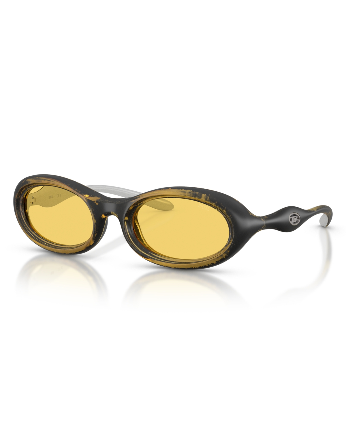 Click here for Diesel Unisex Oval Sunglasses  DL3011U - Yellow Me... prices