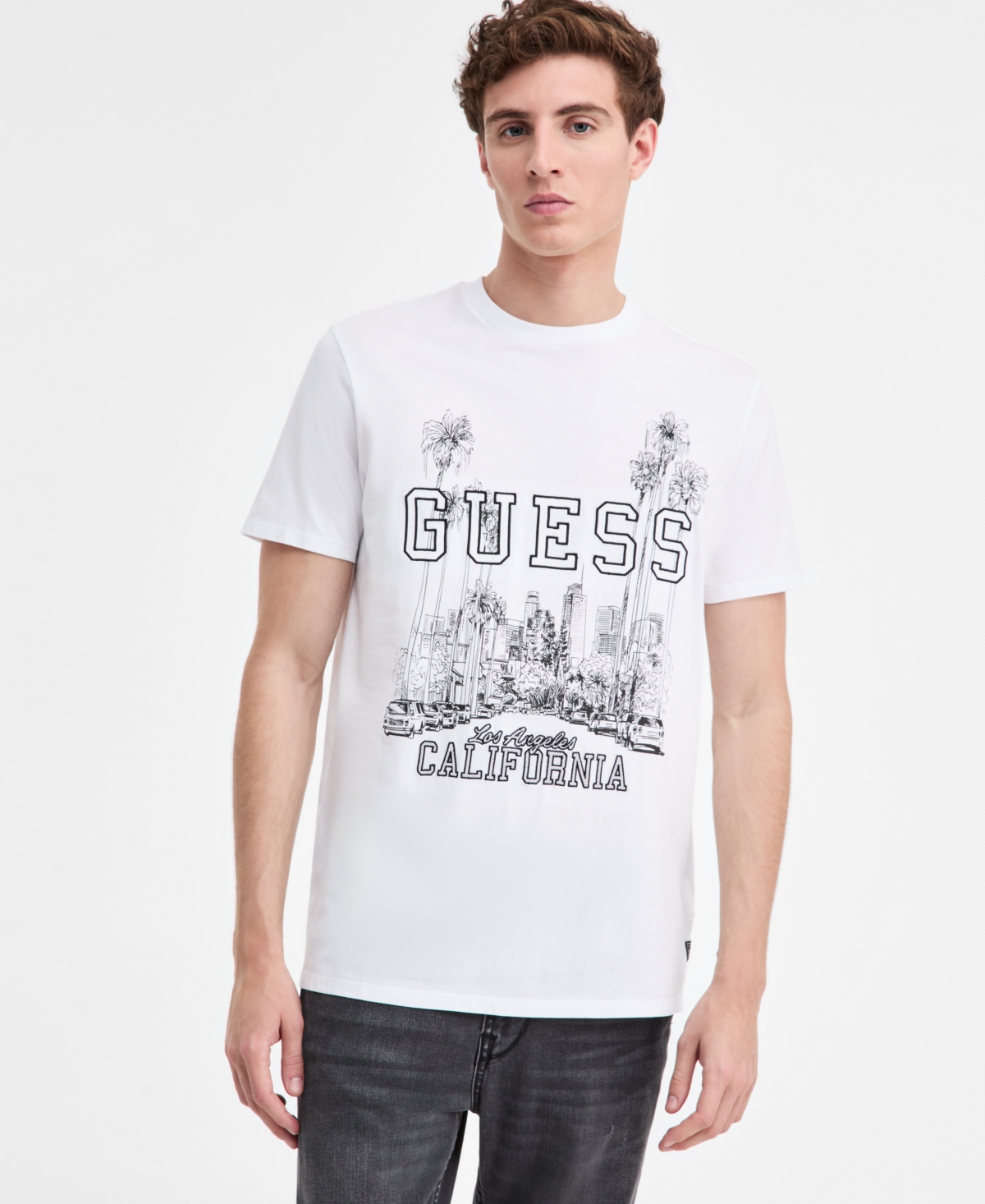 Click here for Guess Mens Boulevard Short-Sleeve Crewneck Graphic... prices