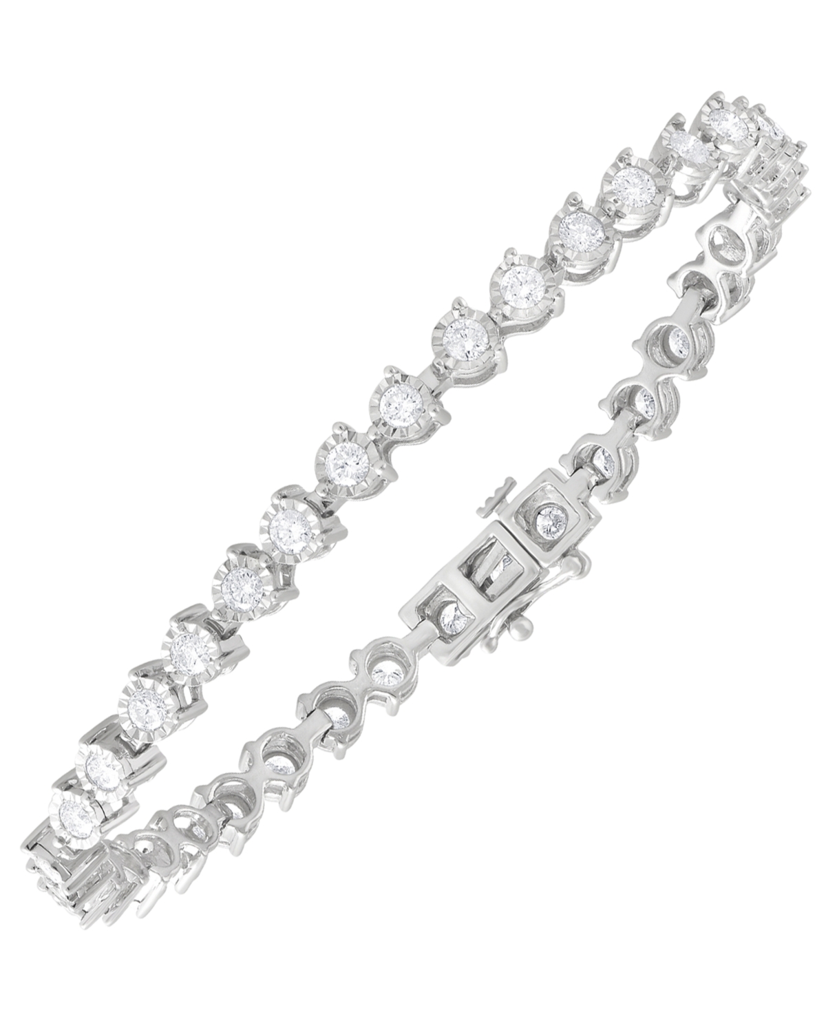 Click here for Macys Diamond Bracelet (3 ct. t. w) in 14K White G... prices