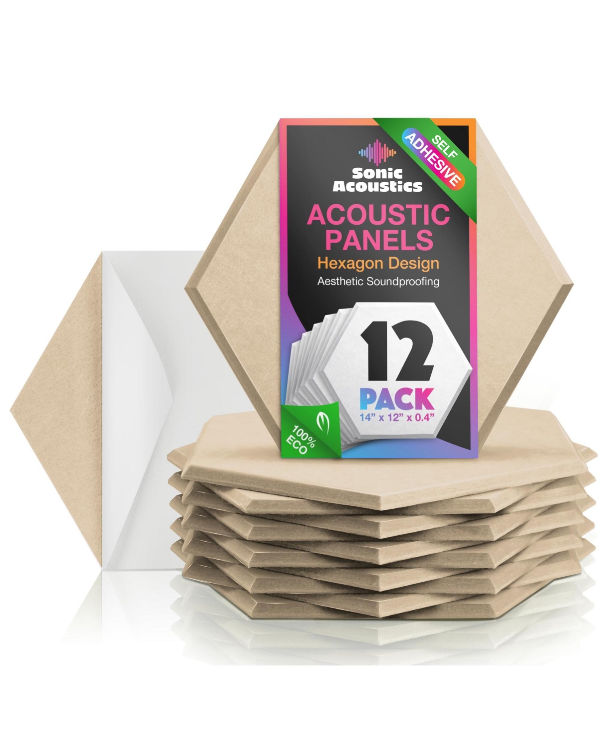 Click here for Sonic Acoustics Acoustic Panels 12-Pack Soundproof... prices